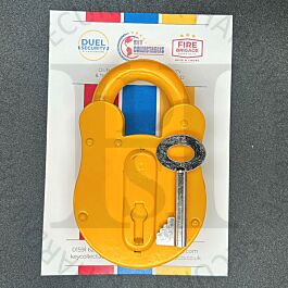 Fire Brigade Products FB14P 2.5" Old English Padlock Yellow Painted ...